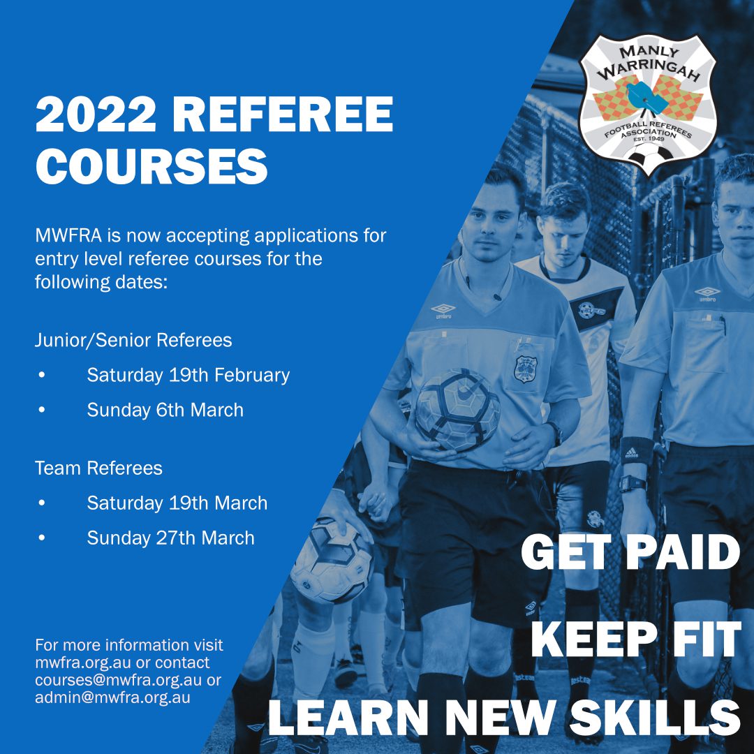 Referee Courses – Pittwater RSL FC